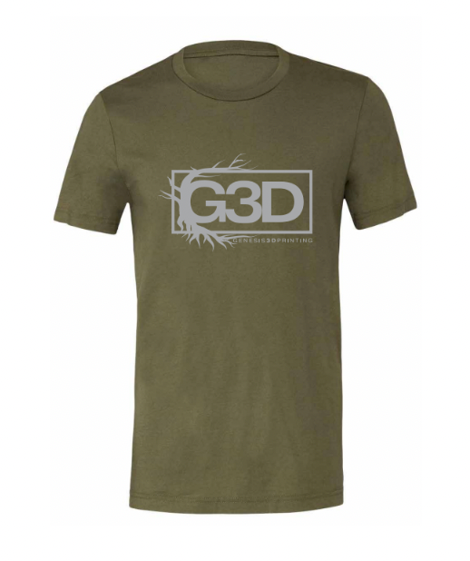 G3D Tee [Military Green] – Genesis 3D Printing, LLC